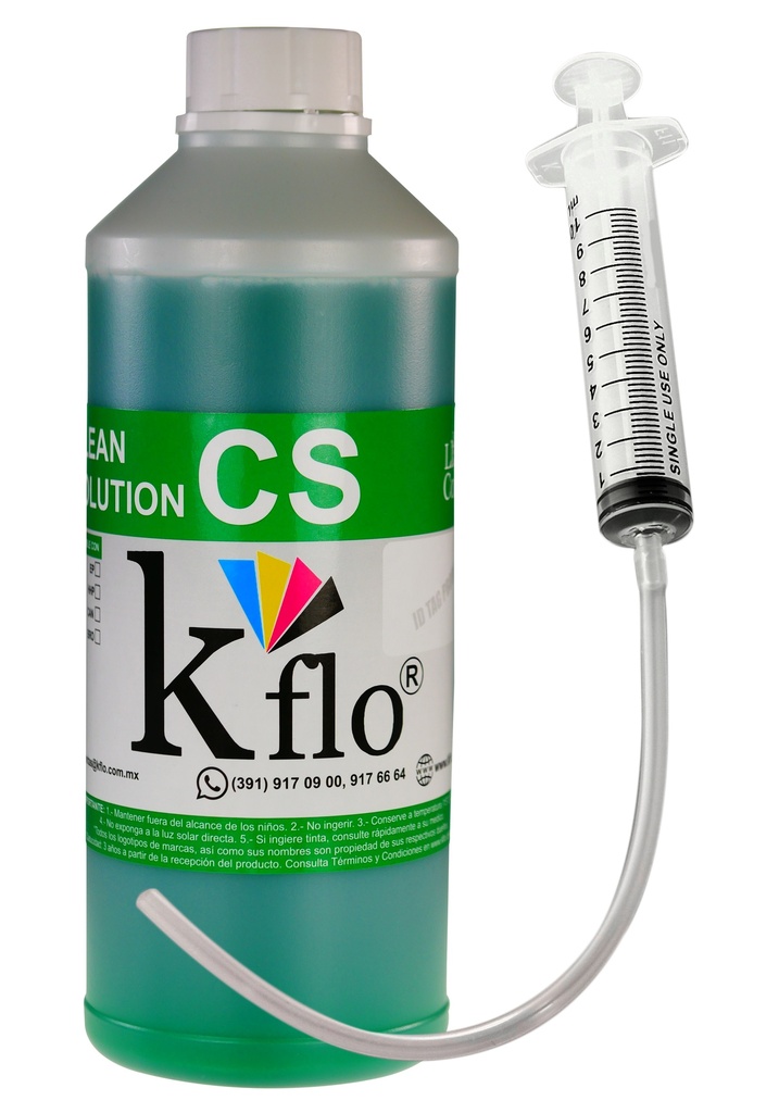 Kflo® Limpia Cabezal Y Jeringa Universal *Litro* | kflo®